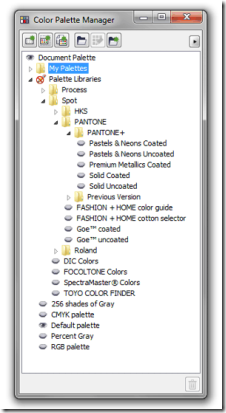 Color Palette Manager i CorelDRAW & Photo-Paint–bättre överblick över ...
